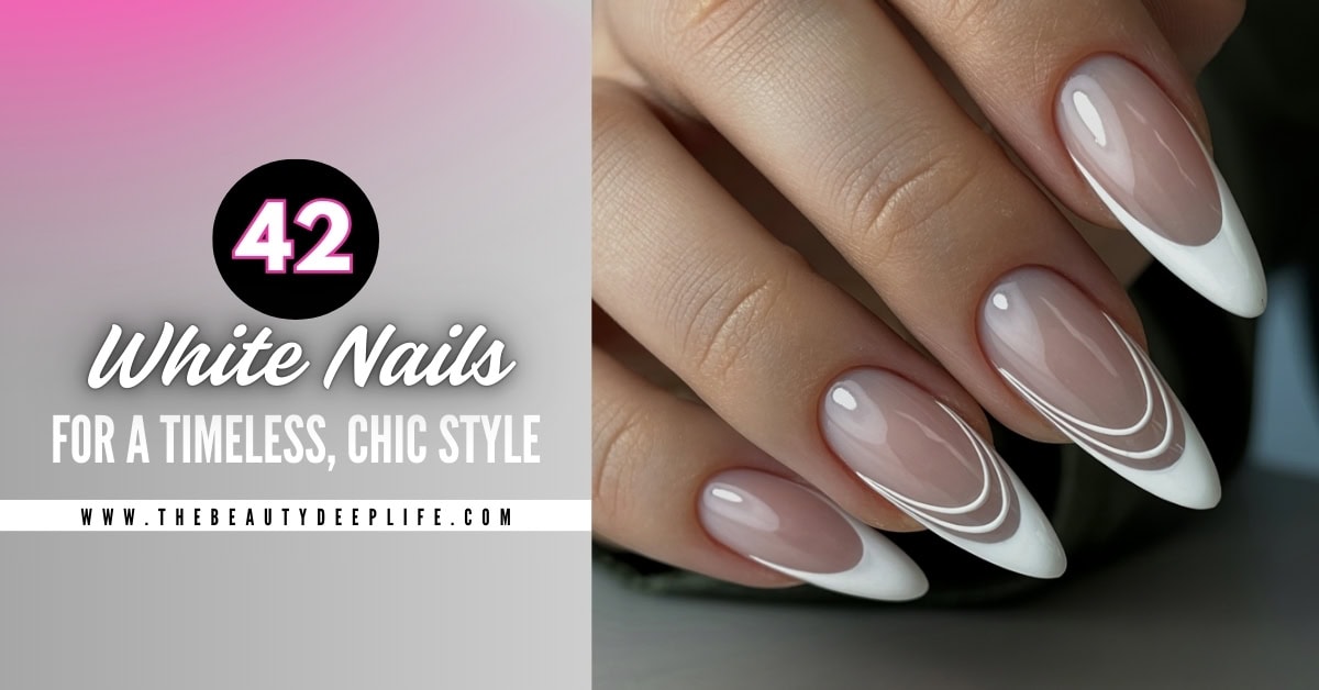 42 White Nails For A Timeless, Chic Style - The Beauty Deep Life